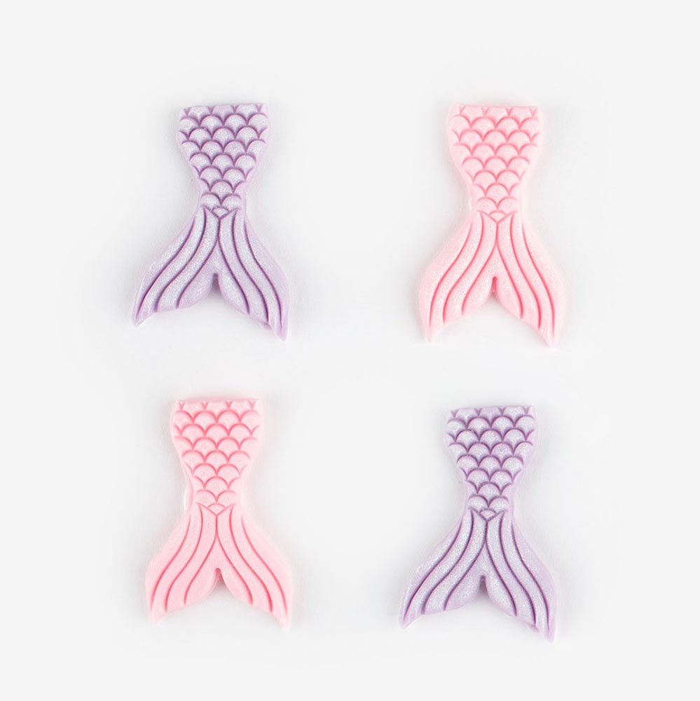 Toppers sucre Queue de sirène - Deco gateau anniversaire enfant